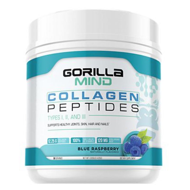 Collagen Peptides Powder - Promotes Hair, Skin & Nails - Blue Raspberry ...