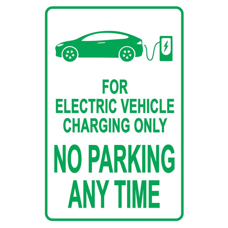 Electric Vehicle Charging ONLY NO Parking Sign – A Reminder for ...