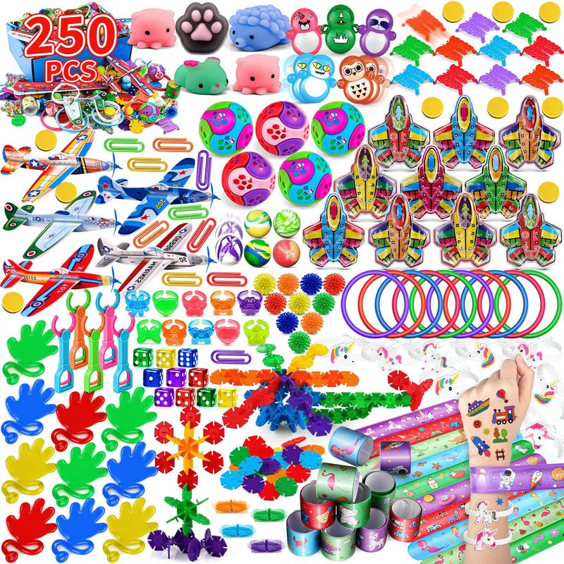 nicknack 250pcs Kids Party Favor Prizes Box Toys Bulk Classroom Rewards ...
