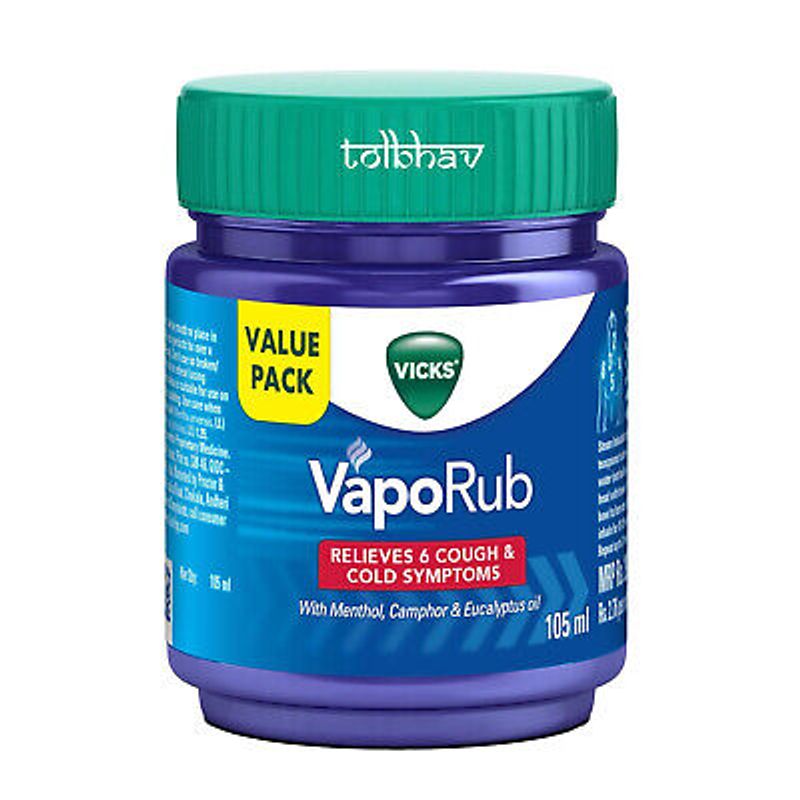 Vicks Vaporub Super Saver Pack 105 ml Relieves Blocked Nose Cough Cold - Online Marketplace ...