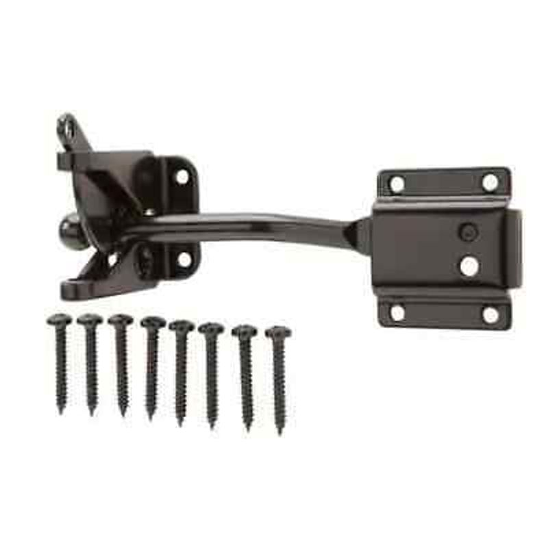Everbilt Black Gate Door Latch Self-Latching Swinging Door Hardware ...