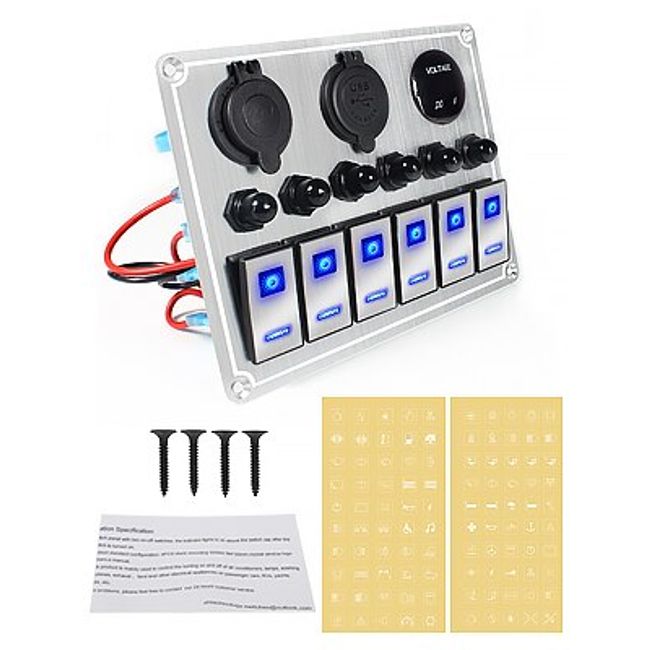 4 Toggle Switch Panel