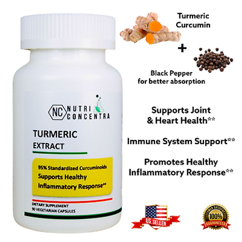 Pure Turmeric Extract, Pure 95% Curcuminoids, Easy to Absorb in the ...
