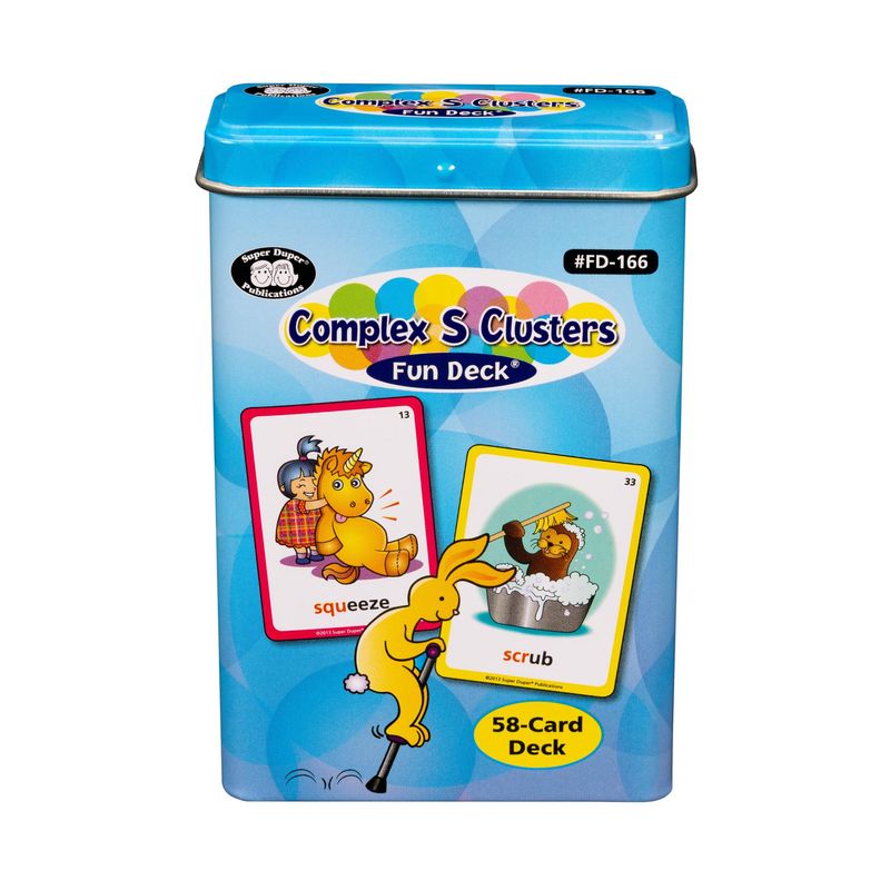 Super Duper Publications | Complex S Clusters Sounds Fun Deck Flash ...