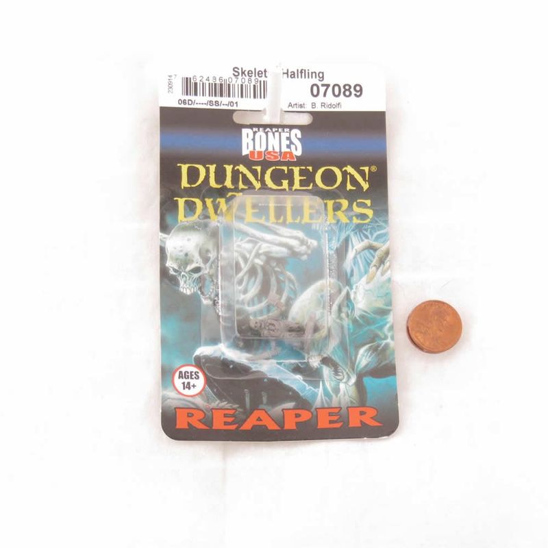 Skeletal Halfling Miniature 25mm Heroic Scale Figure Dungeon Dwellers ...
