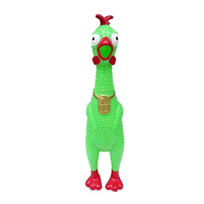 Animolds Tie-Dye Squeeze Me Rubber Chicken Toy | Screaming Rubber ...