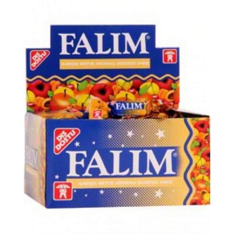 Sugarless Falim Plain Gum Fruit Mix Flavoured (Individually Wrapped 100 ...