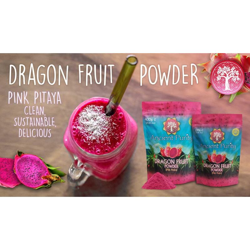 DRAGON FRUIT POWDER (Red) PINK PITAYA - 400G - Online Marketplace ...