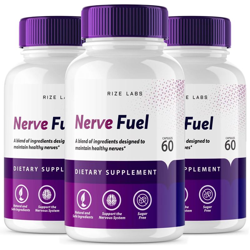 (3 Pack) Nerve Fuel Capsules, Nerve Fuel Supplement used for Lessening ...