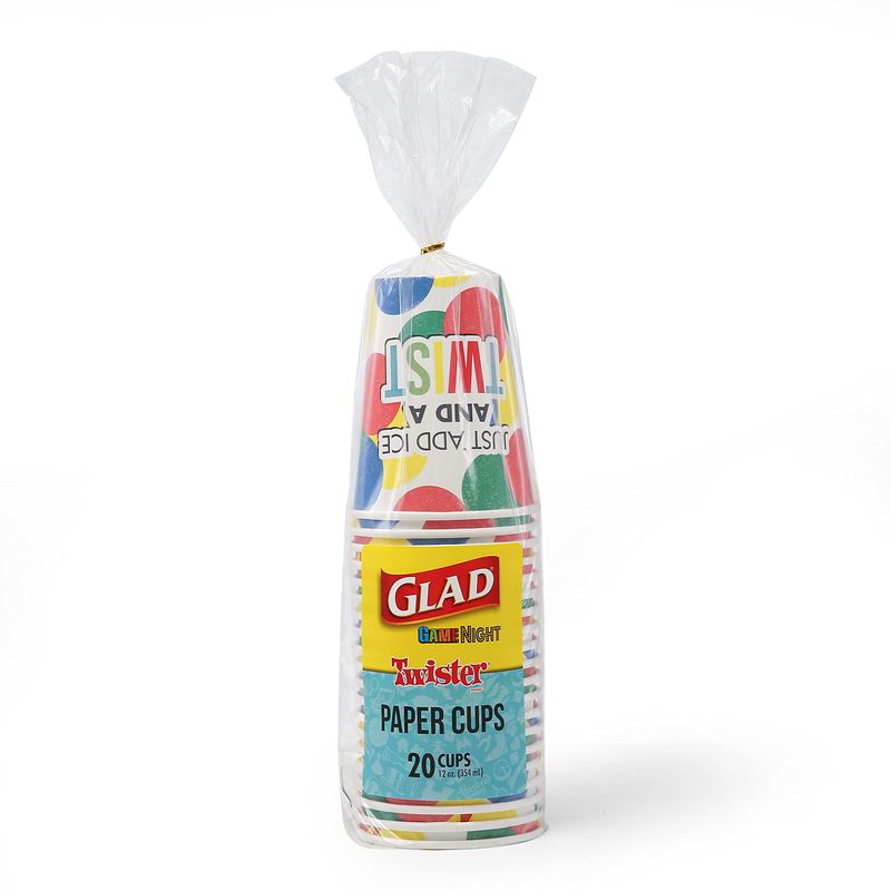 Glad Game Night Twister Disposable Paper Cups | Family Game Night ...