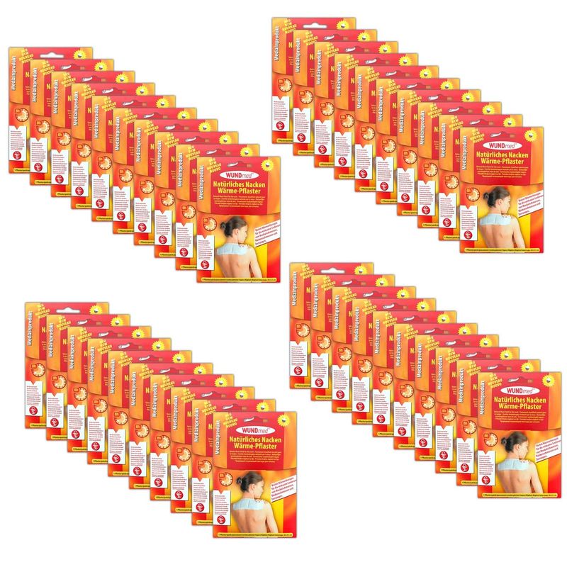 Set of 40 Wundmed Neck Plasters | Heat Plasters Neck Plasters | Pain ...