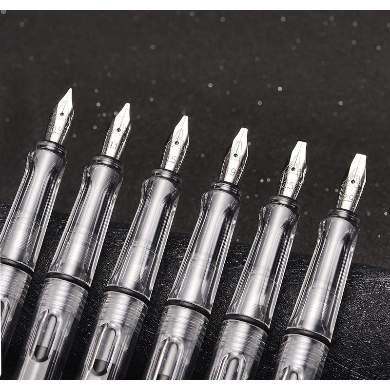 Yongsheng Calligraphy Art Parallel Pens Set Transparent Clear Fountain ...