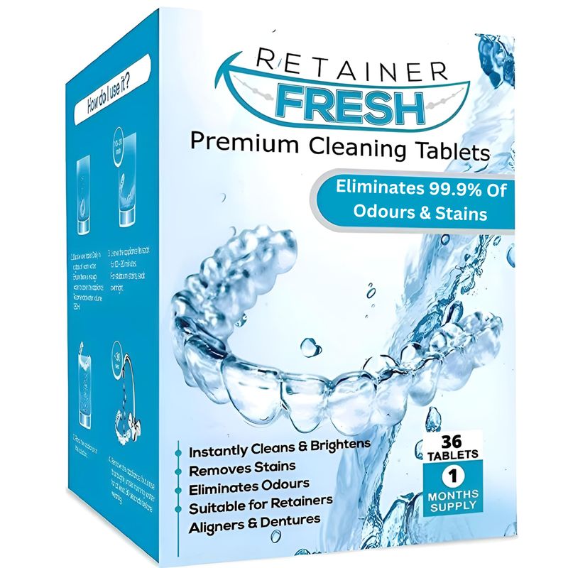 Retainer Cleaning Tablets - 36 Tablets 1 Months Supply Retainer Fresh ...
