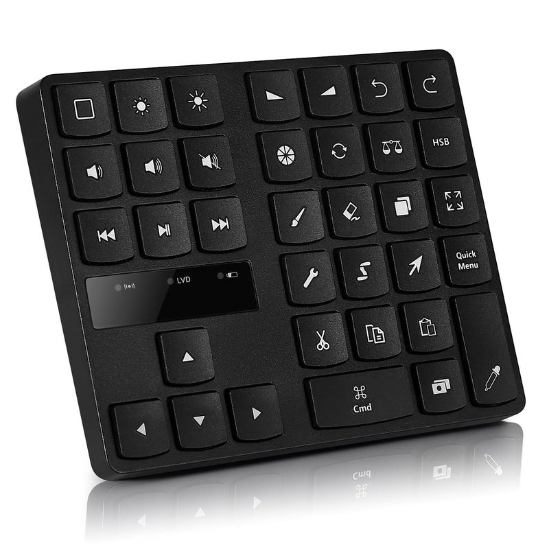 LICAEVEY Wireless Drawing Tablet, 35 Keys Mini Drawing Keyboard, One ...