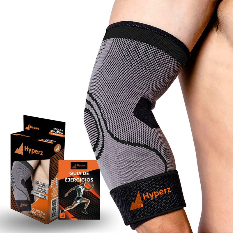 Hyperz - Compression Elbow Brace for Tendonitis, Sports Elbow Sleeve, Gym Elbow Support for ...
