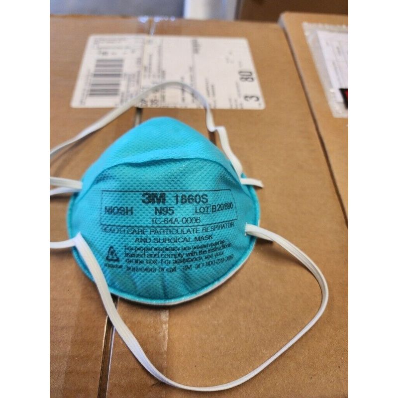 3M 1860S Small Health Care Particulate Respirator, N95, 120/Case - EveryMarket