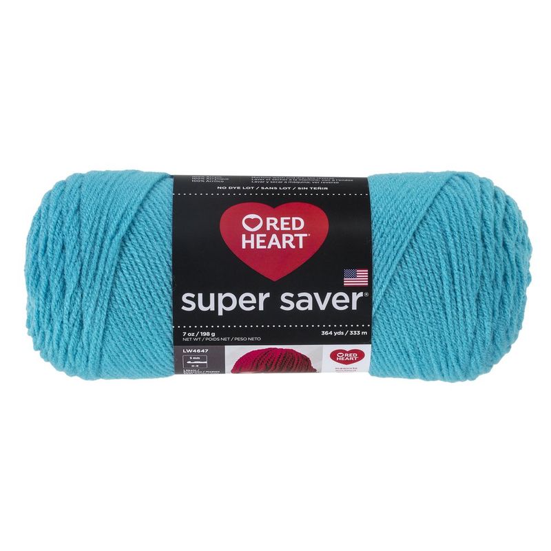 RED HEART Super Saver Yarn, Turqua - EveryMarket