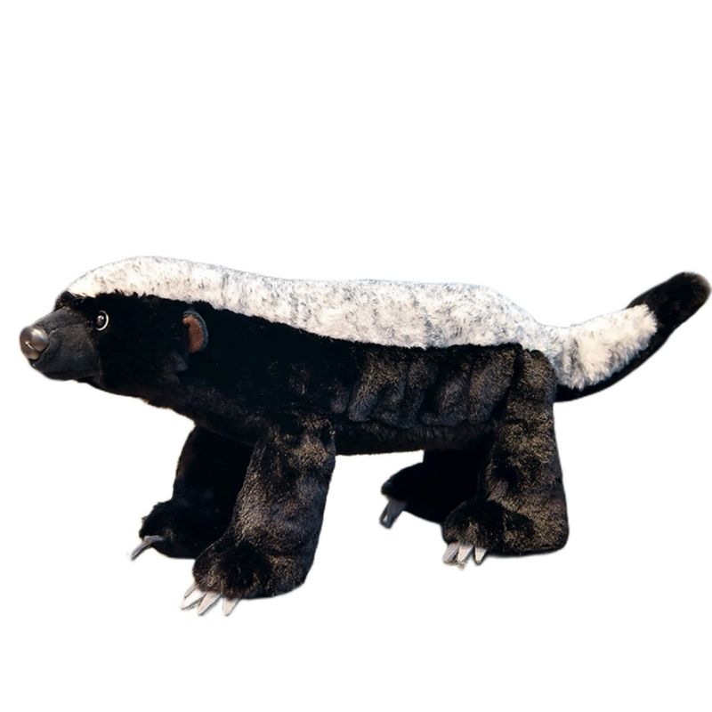 FRANKIEZHOU Honey Badger Stuffed Animal-Black 19.69",Realistic Badger ...