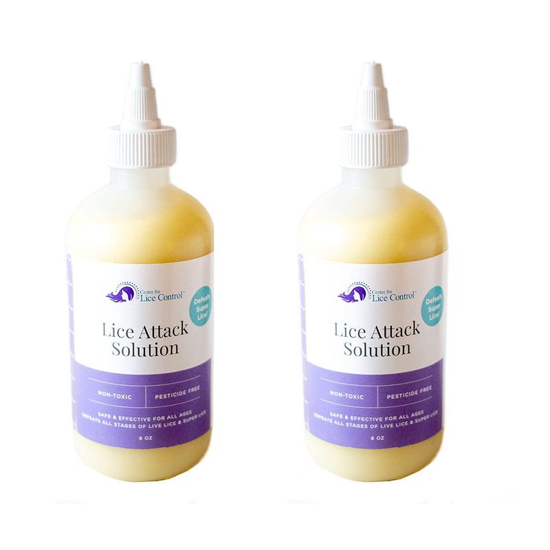 KAPOW! Center for Lice Control 8 oz Lice Attack Solution (2 Pack) | Lice Treatment Extra ...