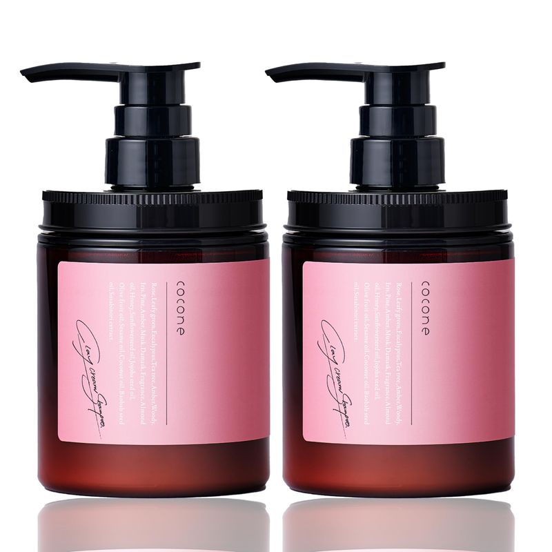 Cocone Clay Cream Shampoo, Cocone, Smooth Type, 2 Bottles (Shampoo ...