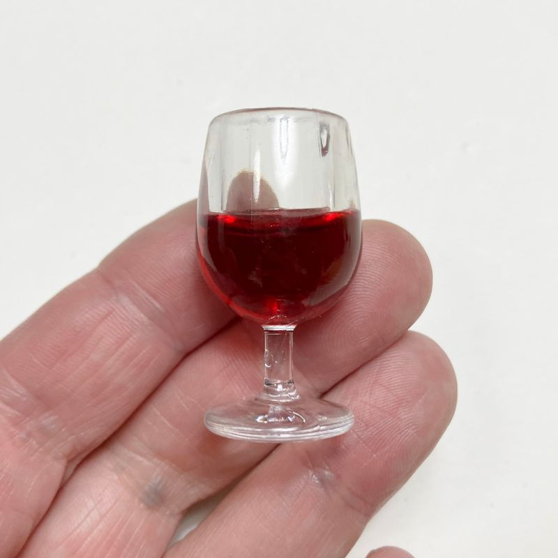 M01487 MOREZMORE Miniature Wine Glass Goblet Mini Prop for Puppet or ...