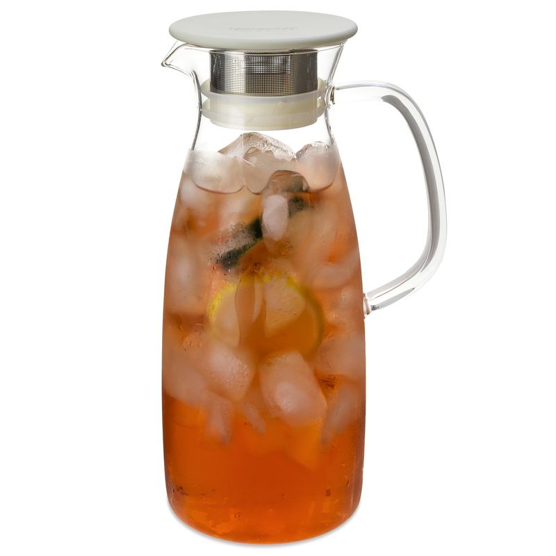 FORLIFE Mist Glass Ice Tea Jug , 50-Ounce, White - Online Marketplace ...