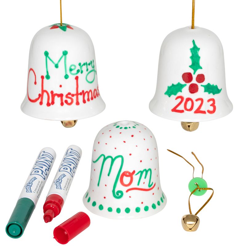 READY 2 LEARN Christmas Crafts - Design Your Own Porcelain Bells ...