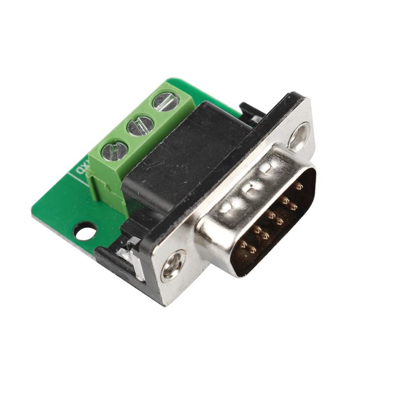 Futheda D-sub DB9 Interface Breakout Board Connector 9-pin 2-row Male RS-232 Serial Port ...