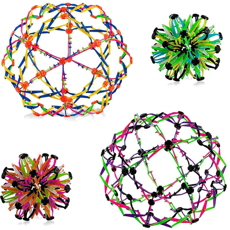 4E's Novelty Expandable Breathing Ball Sphere (4 Pack) Toy for Kids ...