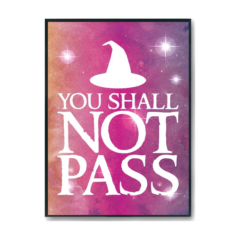 Hippowarehouse You shall not pass Printed Poster A2 Wall Art Design ...