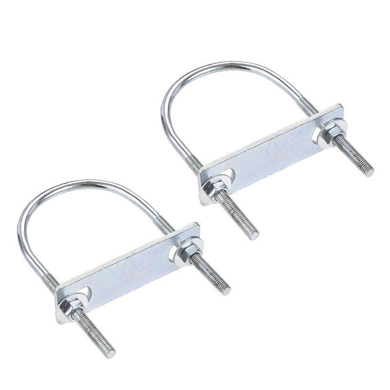 TA-VIGOR 2 sets M6 Round U-Bolts, 60mm Inner Width 110mm Length Steel U ...