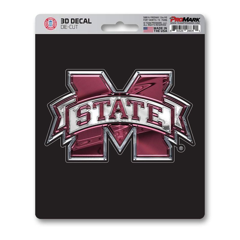 FANMATS 62823 Mississippi State Bulldogs 3D Decal Sticker - Online ...