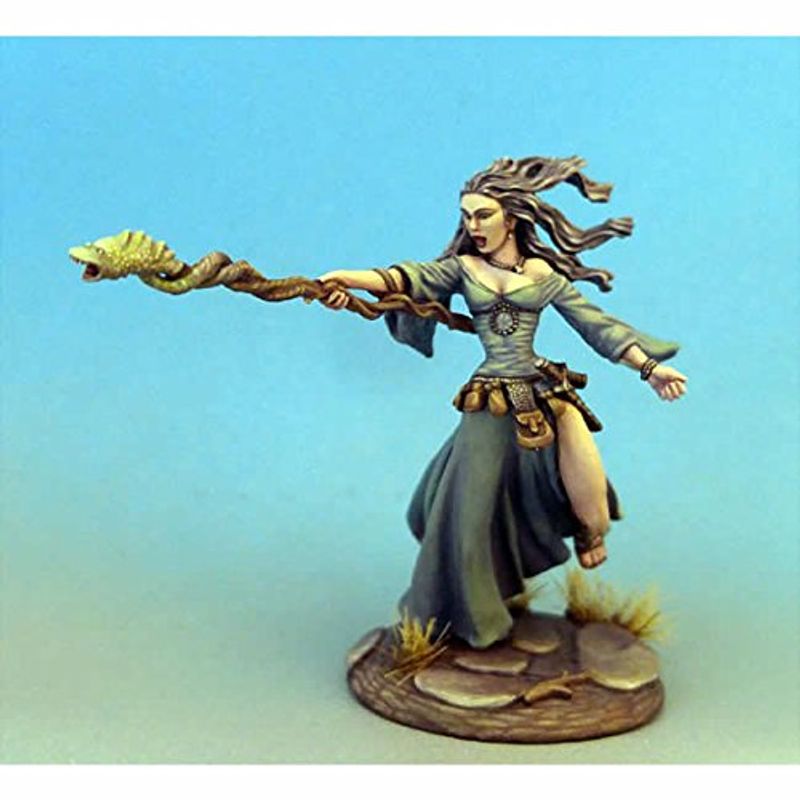 Female Mage with Staff Miniature Visions In Fantasy Dark Sword ...