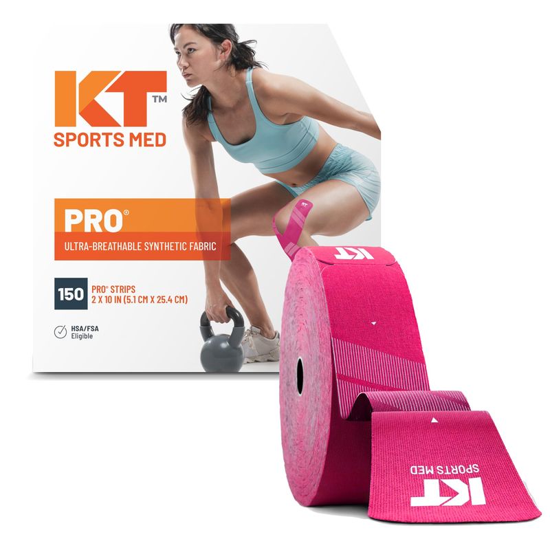 KT Tape PRO JUMBO Pre-cut 150 Strip Synthetic Hero Pink - Online ...