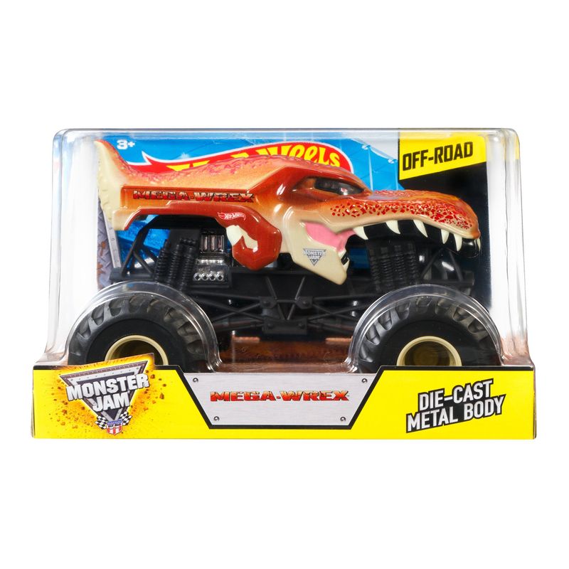 Hot Wheels Monster Jam Mega Rex Vehicle (1:24 Scale) - Online ...