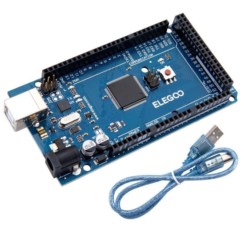 ELEGOO MEGA R3 Board ATmega 2560 + USB Cable Compatible with Arduino ...