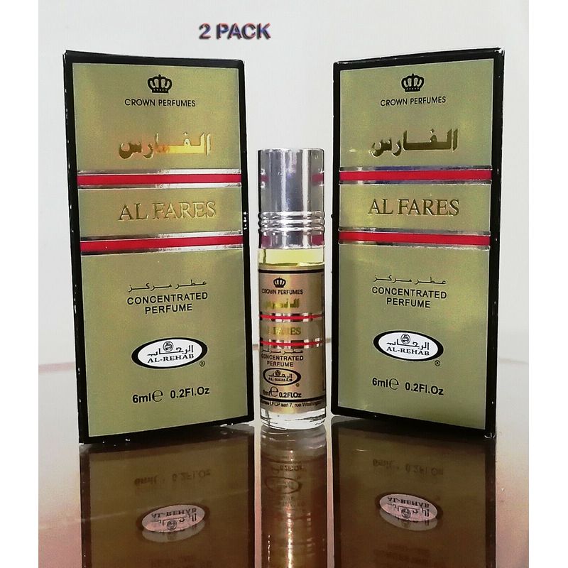 Al Fares by Al Rehab Perfume Roll On 6ml Alcohol Free 2 PACK - Online ...