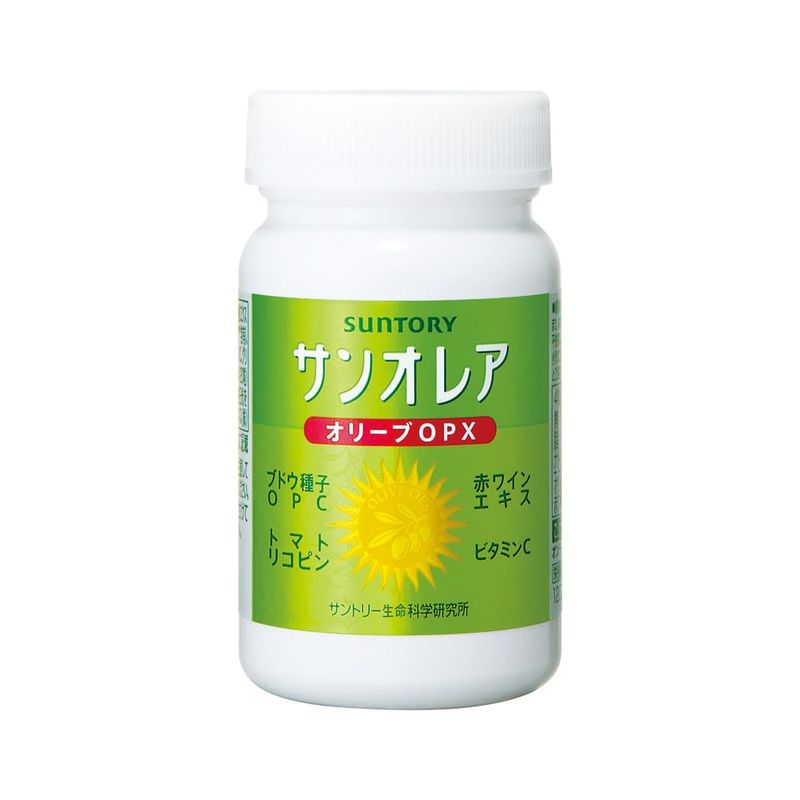 Suntory San Olea Olive OPX Polyphenol Grape Seed OPC Supplement, 120 ...