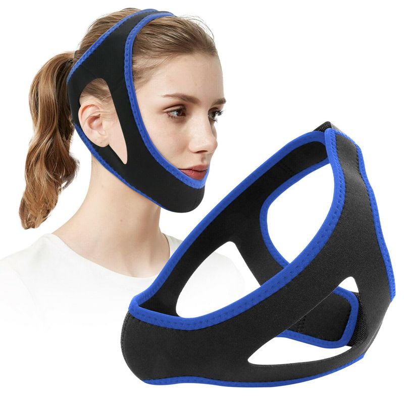 BRAVECOW Anti Snoring Chin Strap Stop Snore Chin Strap for Effective Anti Chin Strap Snoring ...