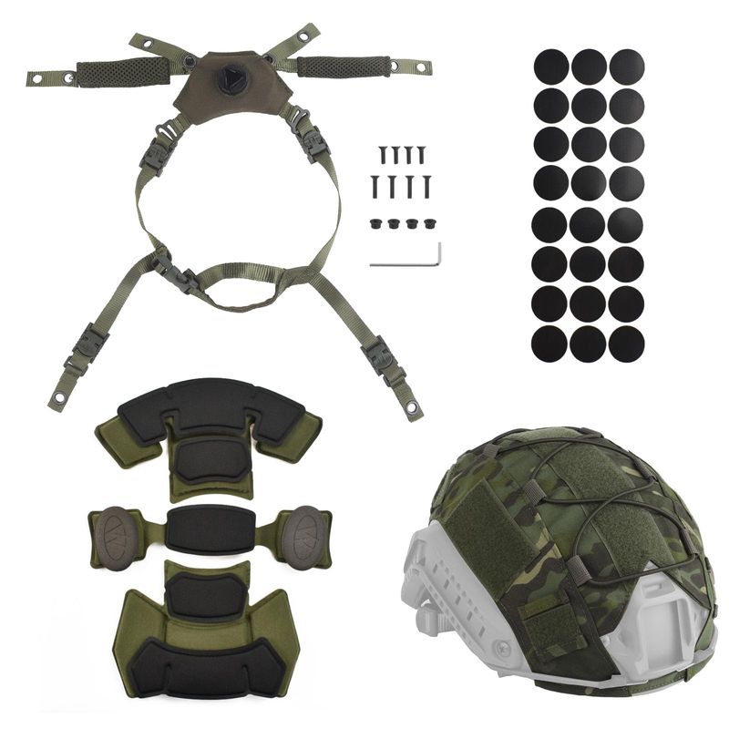 Helmet Cover Cloth,Adjustable Dial Suspension System Chin Strap ...