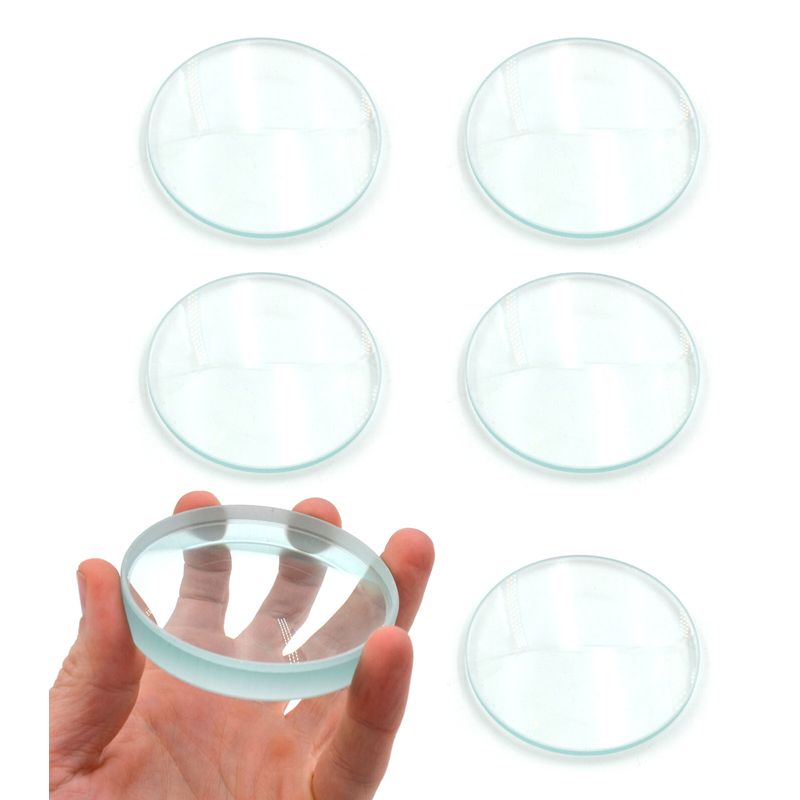 Optical Glass Lens Set - 3 Dbl Convex, 3 Dbl Concave, 75mm Dia - 20, 30 ...