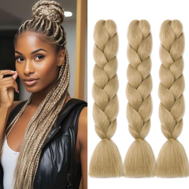 Gairyan Jumbo Braids Extensions Flechten Kunsthaar zum Einflechten Haar ...