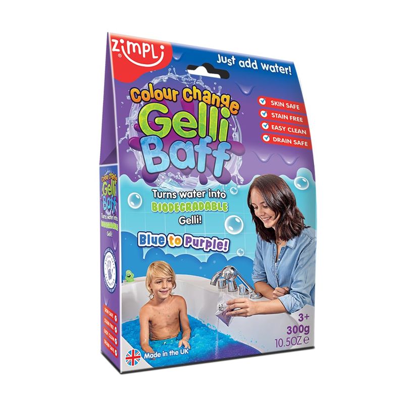 Colour Changing Gelli Baff Blue to Purple from Zimpli Kids, 1 Bath or 6 ...