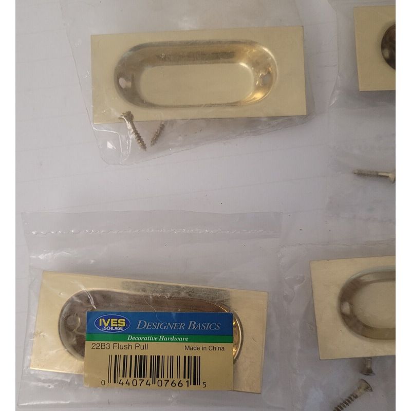 H. B. IVES Schlage 22B3 Flush Pull Solid Brass New for Sliding Door - Online Marketplace ...