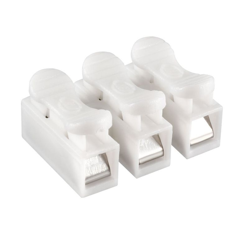 sourcingmap 20pcs CH3 Spring Wire Connectors Electrical Cable Clamp ...