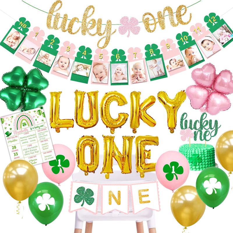 Lucky One Birthday Decorations, St. Patrick's Day 1st Birthday Party ...