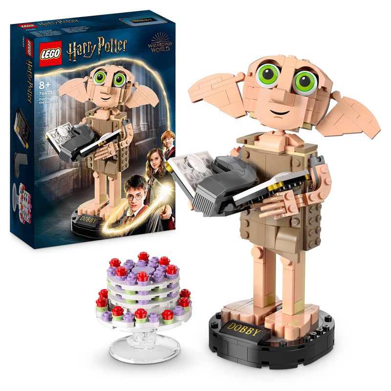 LEGO 76421 Harry Potter Dobby the House-Elf Set, Movable Iconic Figure ...
