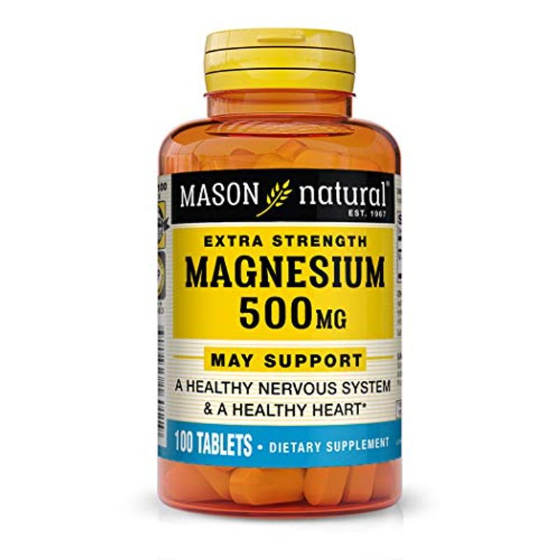 Mason Natural Magnesium 500 mg Extra Strength - Healthy Heart and ...