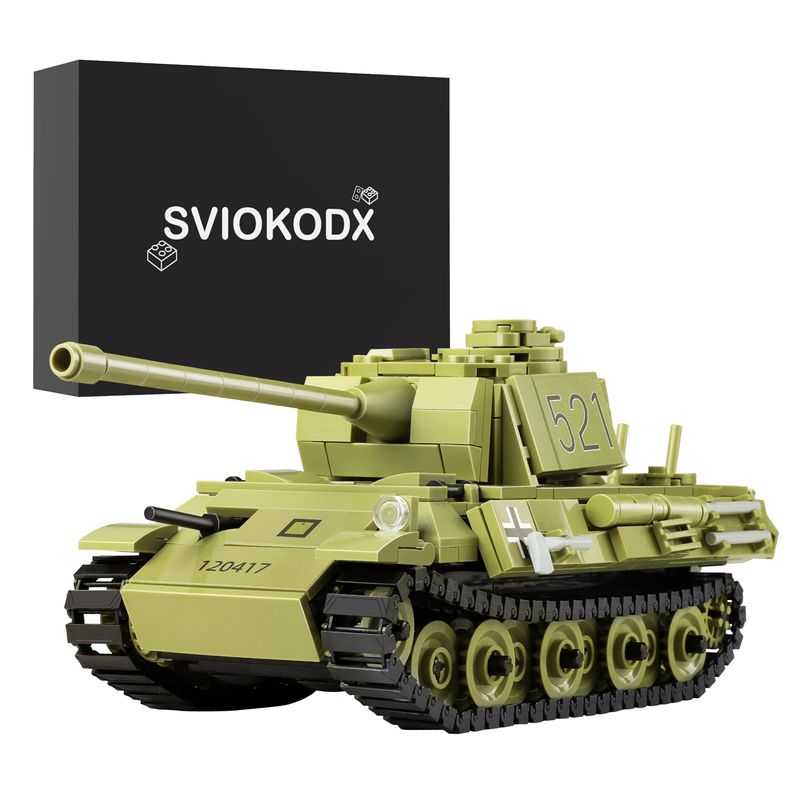 SVIOKODX Panther Tank，WW2 Army Tank Building Set，Military Model Kit for ...