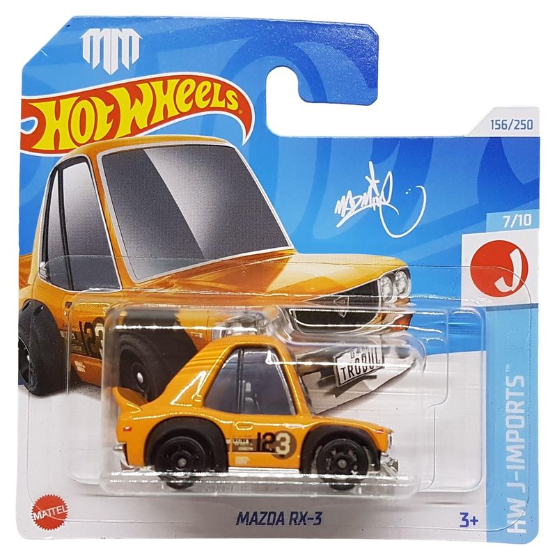 Hot Wheels Mad Mike Mazda RX-3 Tooned Orange 7/10 HW J-Imports - Online ...
